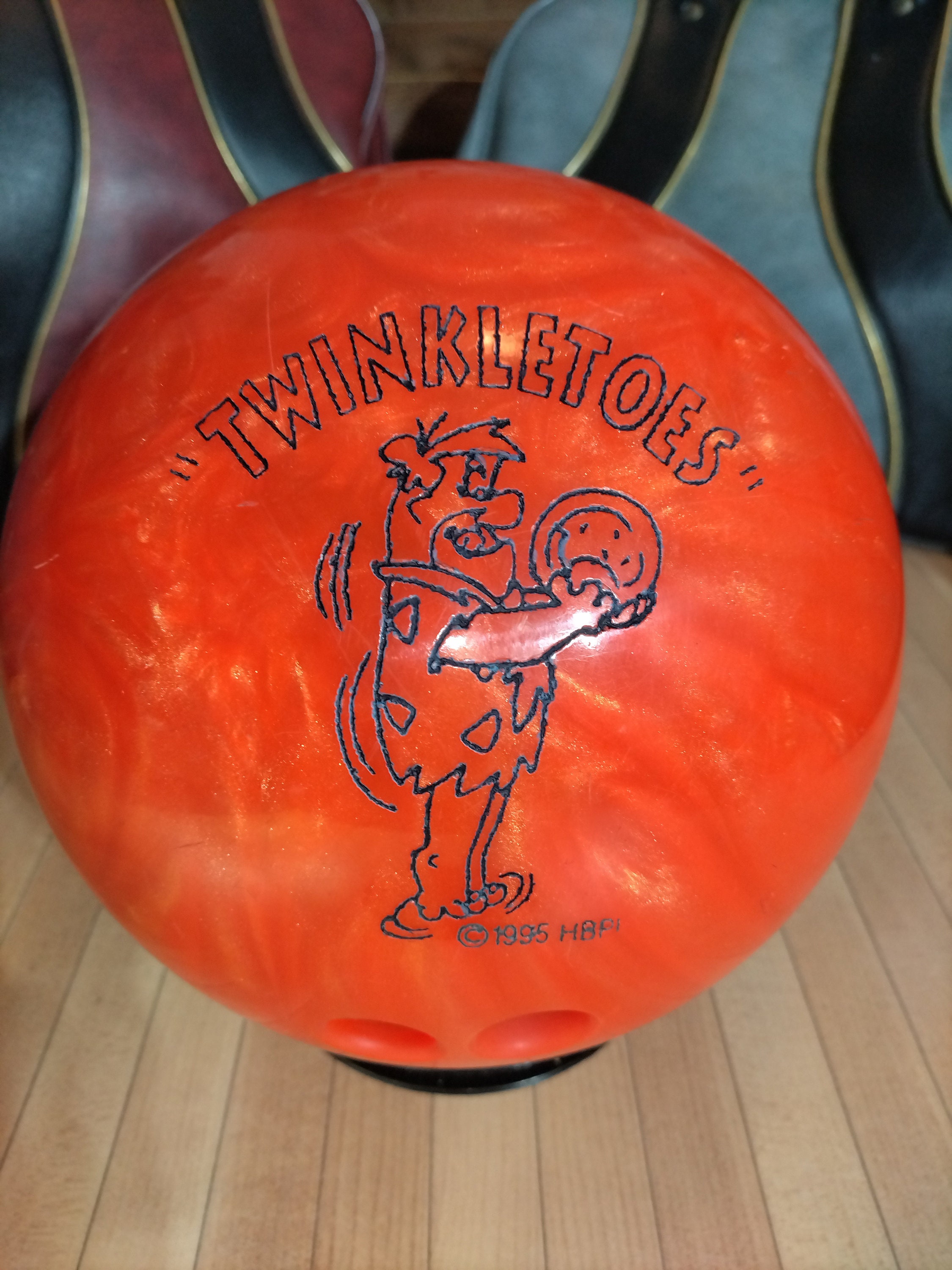 Orange Bowling Ball
