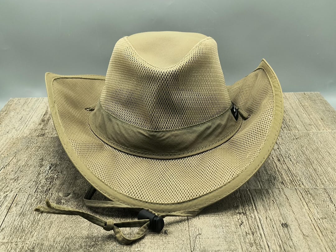 The Original Panama Jack Aussie Hat Mesh Cap Khaki, Beige, Tan, Adult ...