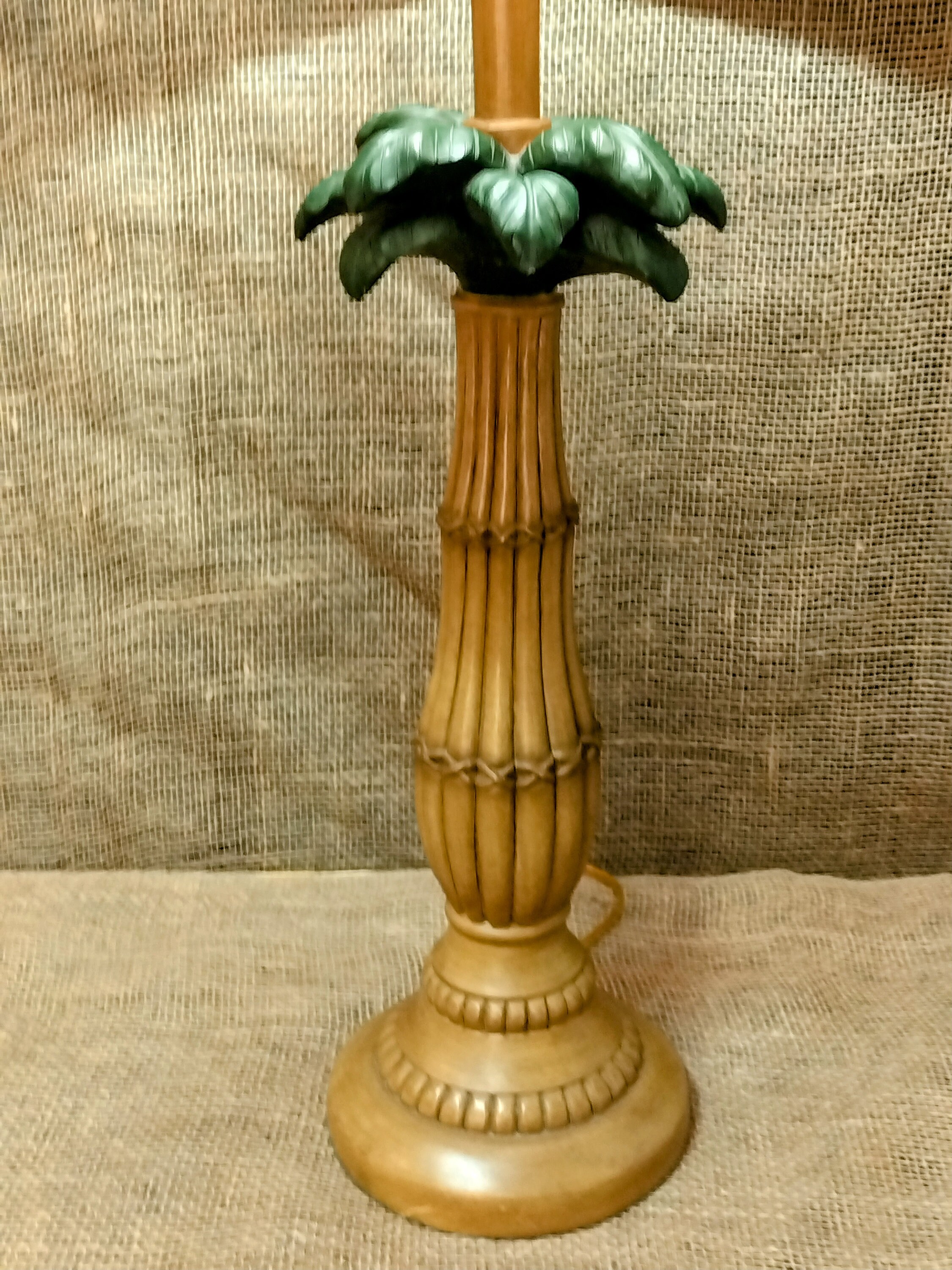 Tropical Tiki Palm Tree Table Lamp 32" Tall Solid Resin, Original ...
