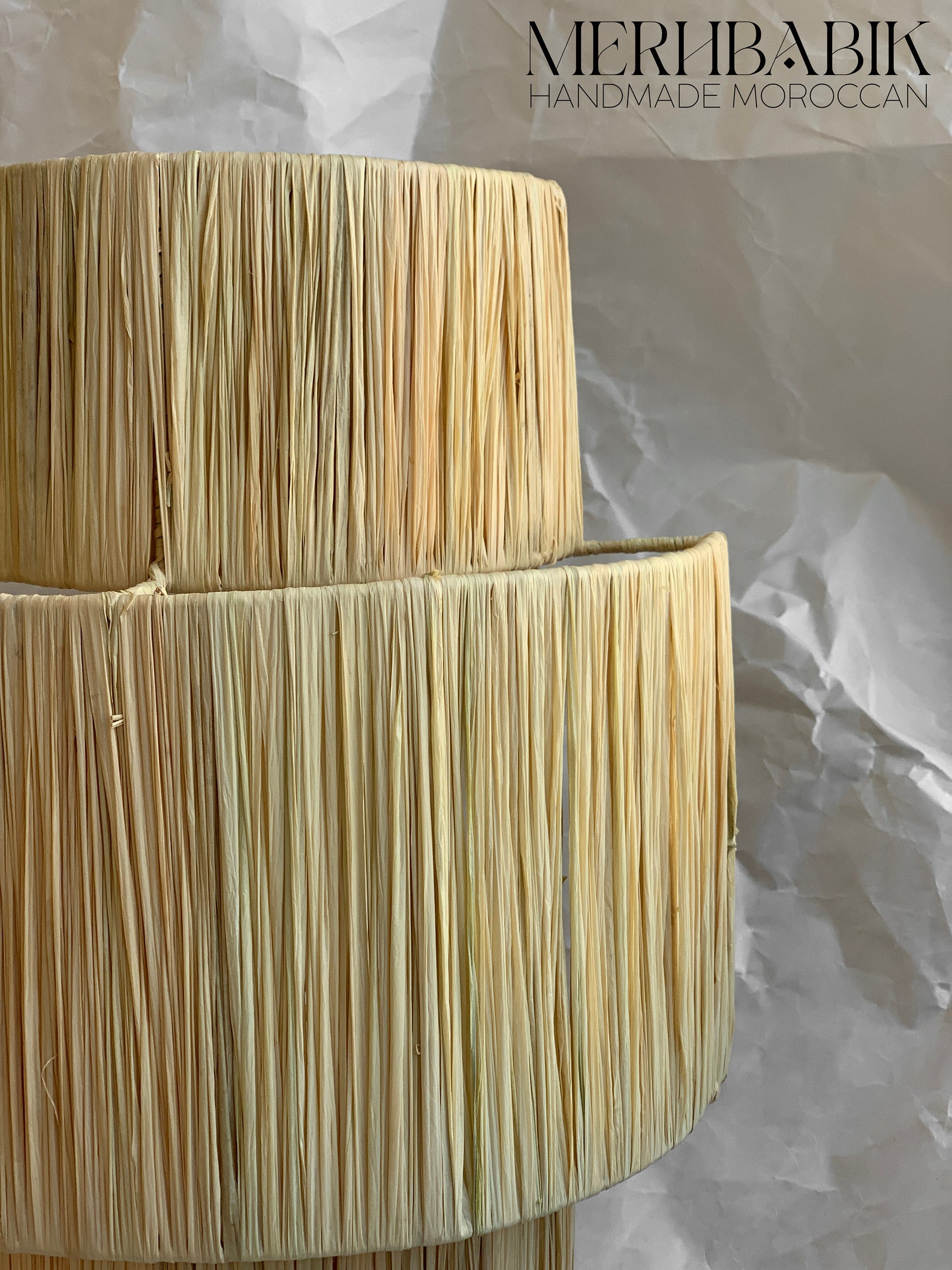 Handmade Moroccan Natural Raffia Wall Lamp, Bohemian Decors, Raffia ...