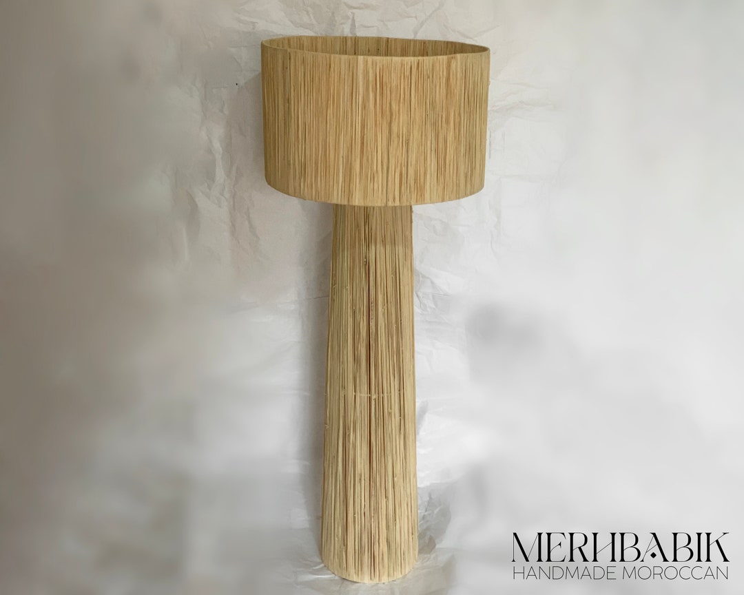 Natural Raffia Lamp, Raffia Lamp, Bohemian Decor, Raffia Lighting ...