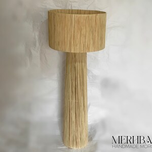 Natural Raffia Lamp, Raffia Lamp, Bohemian Decor, Raffia Lighting ...