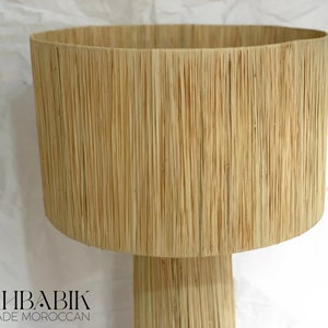 Natural Raffia Lamp, Raffia Lamp, Bohemian Decor, Raffia Lighting ...