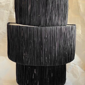 Handmade Moroccan Black Raffia Wall Lamp, Bohemian Decors, Raffia Lamp ...