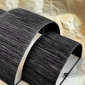 Handmade Moroccan Black Raffia Wall Lamp, Bohemian Decors, Raffia Lamp ...