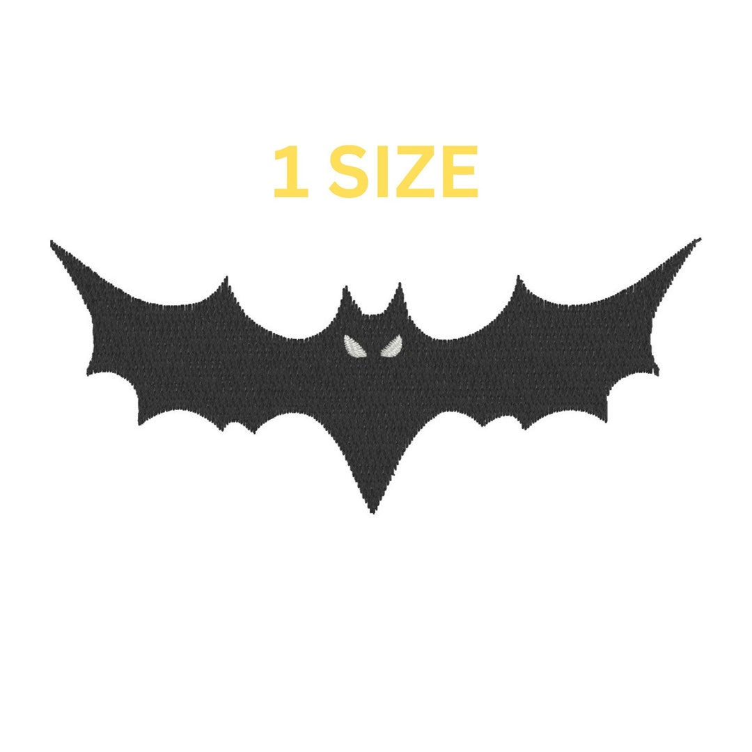 Halloween Bat Machine Embroidery Design Spooky Embroidery - Etsy