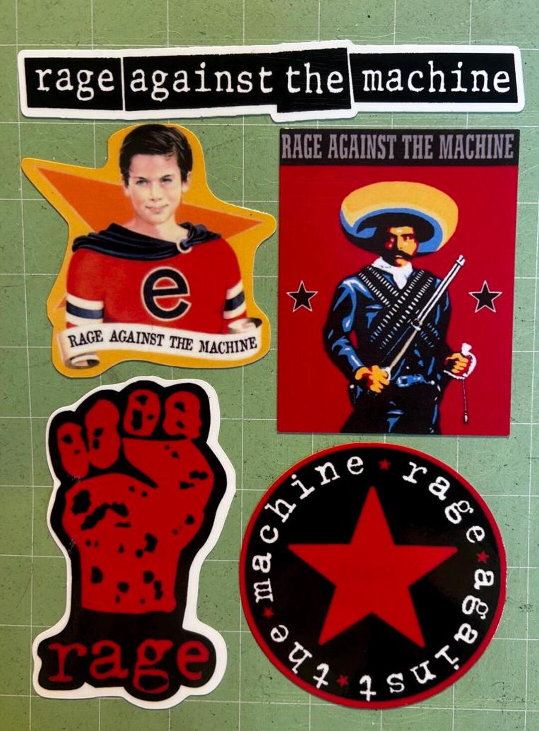 Rage Against the Machine 5pc Sticker Pack. or Sold Separately. Rage ...
