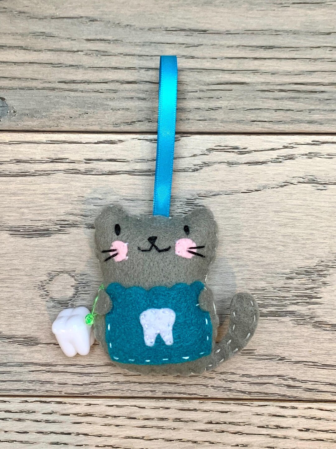 Cat Tooth Fairy Pillow Personalized Tooth Pillow Plush Tooth Fairy ...
