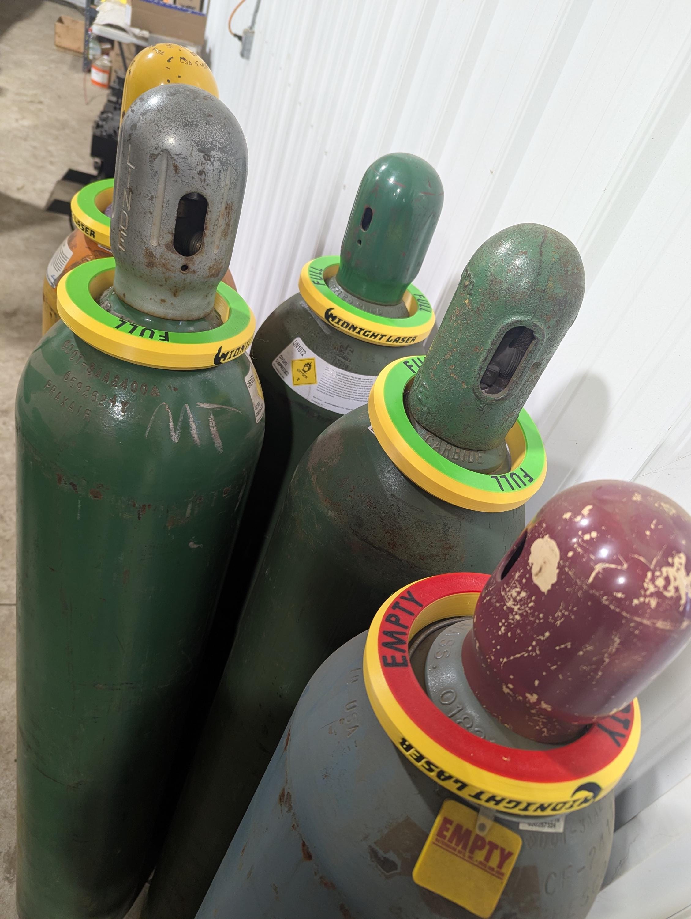 Argon Welding Gas Bottle Status Rings Set of 2 - Etsy