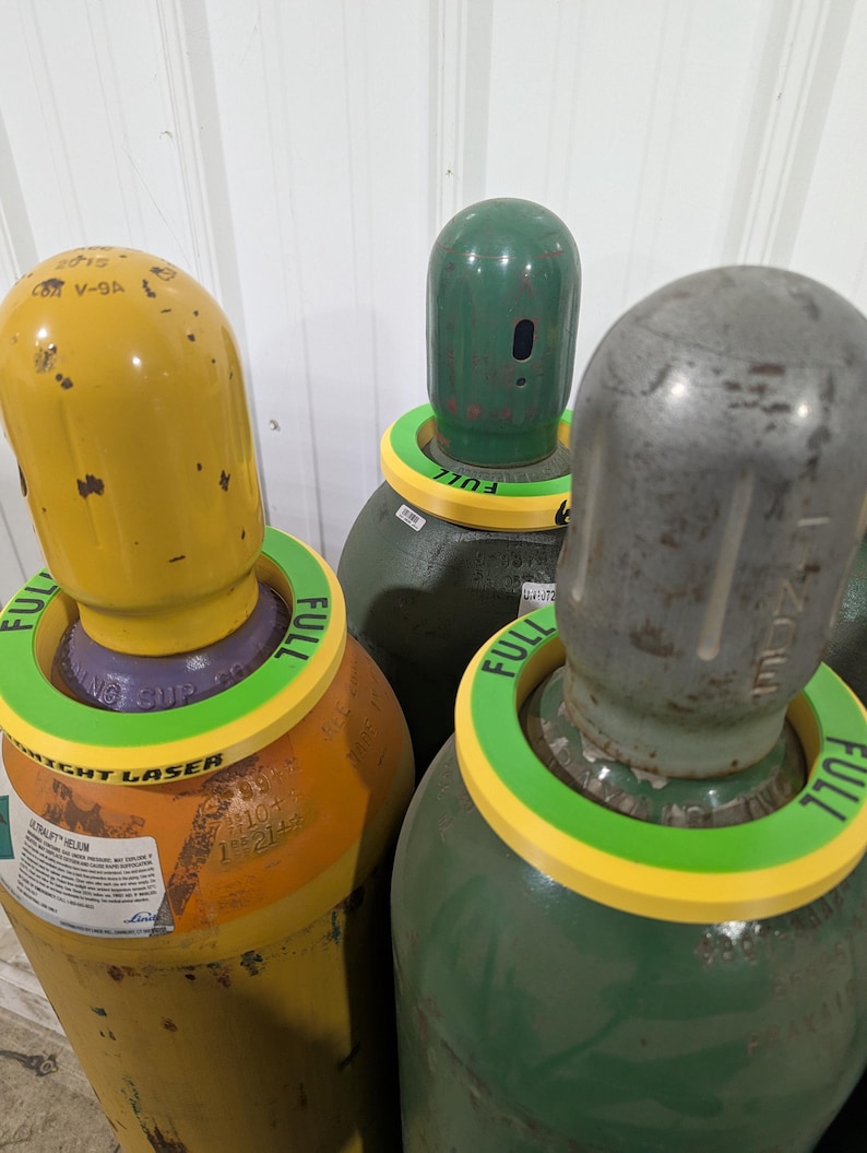Argon Welding Gas Bottle Status Rings Set of 2 - Etsy