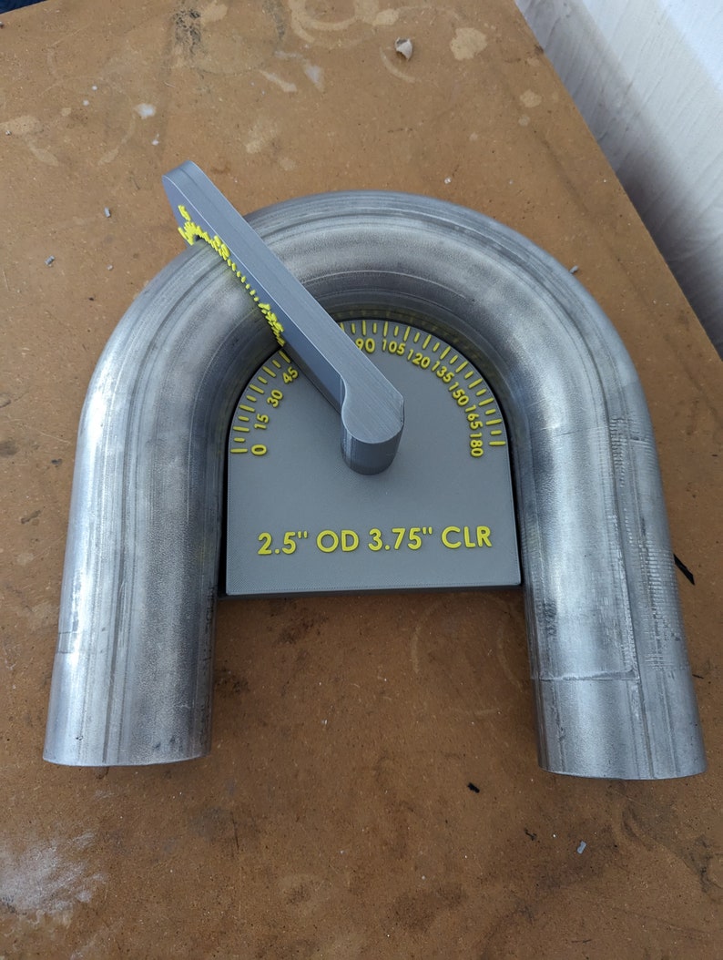 U Bend Fabrication Tool - Angle Finder and Degree Marking - Etsy
