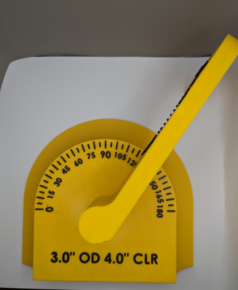 U Bend Fabrication Tool - Angle Finder and Degree Marking - Etsy