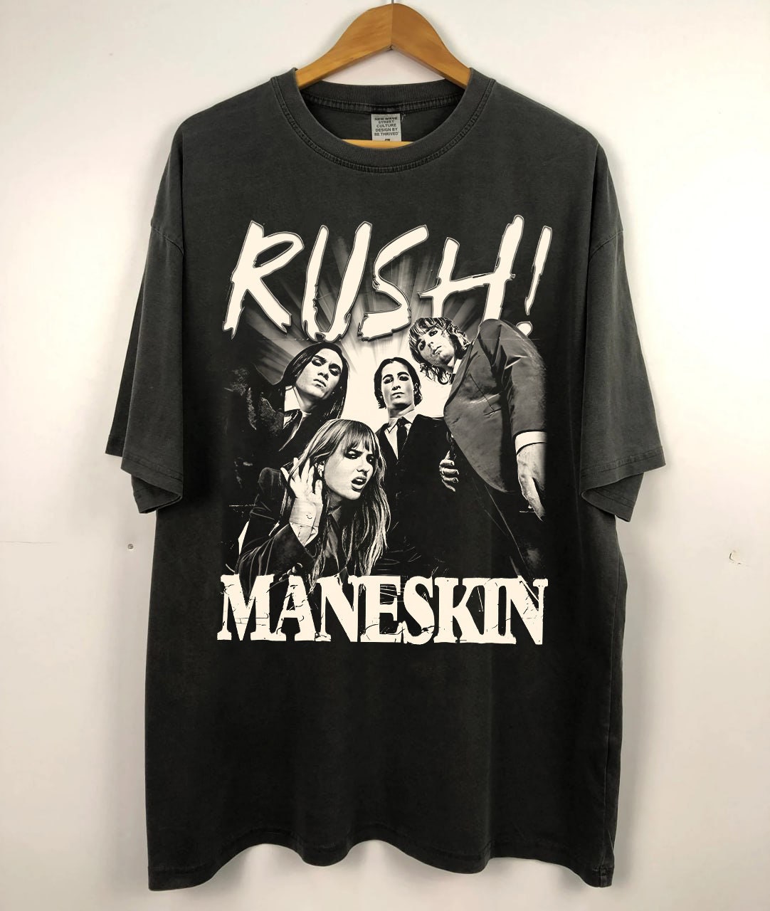 Camisa de la banda Maneskin de los años 90, Måneskin Rush Camiseta de ...