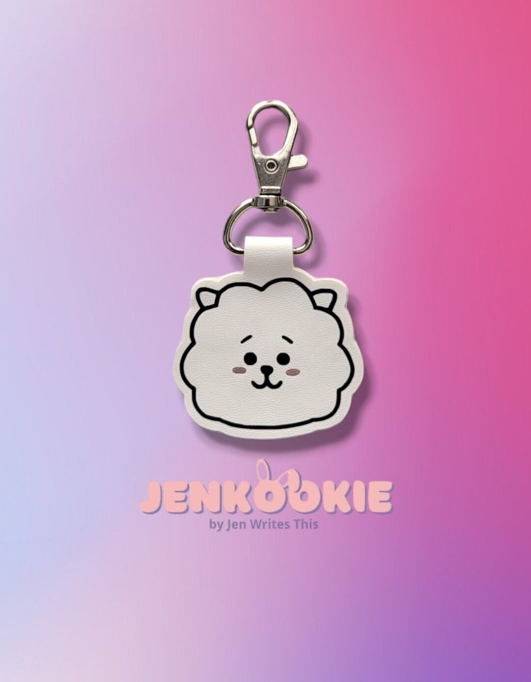 BT21 RJ Faux Leather Keychain | BT21 Faux Leather Keychain - Etsy