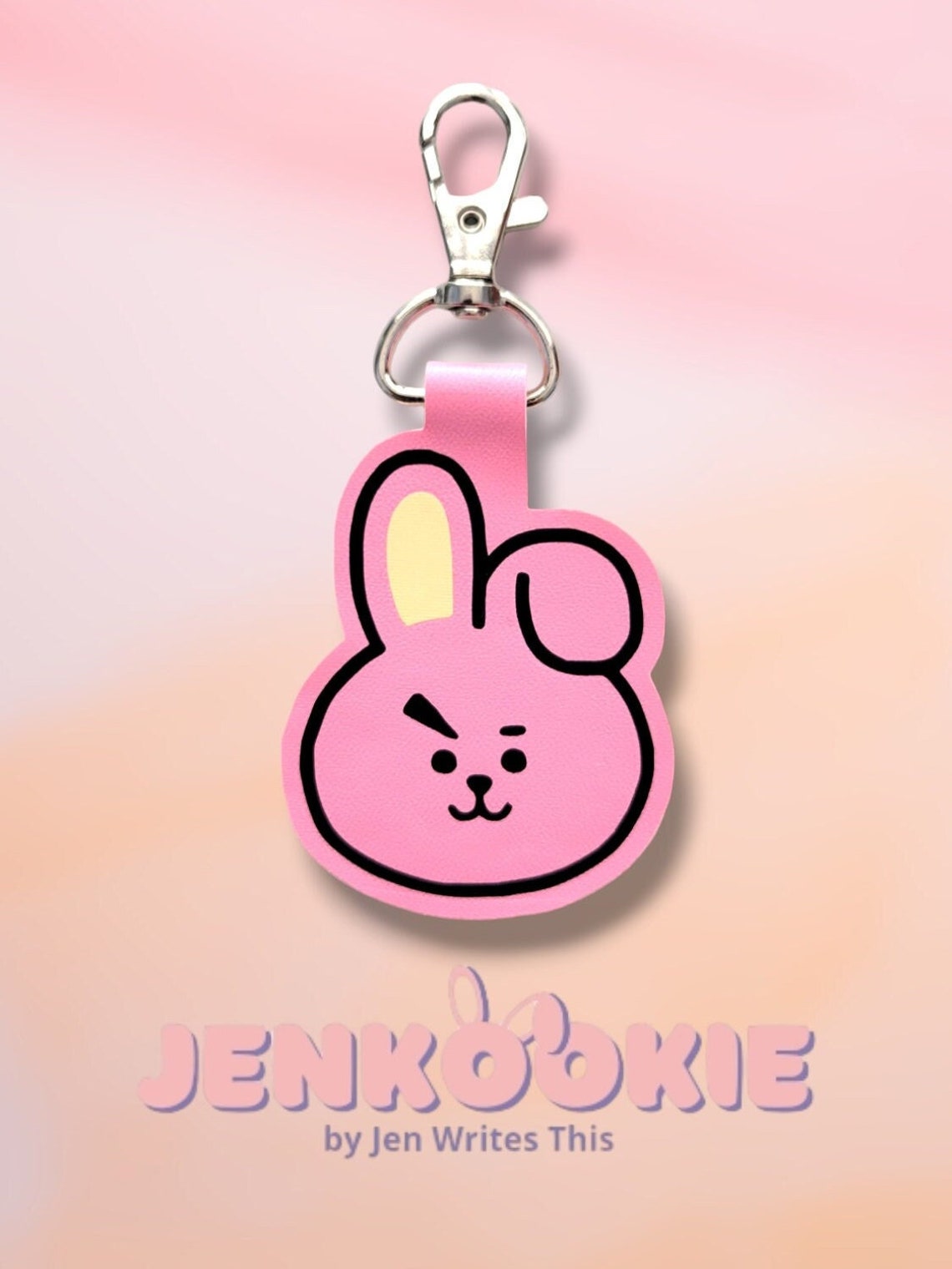 BT21 Cooky Faux Leather Keychain | BT21 Faux Leather Keychain - Etsy