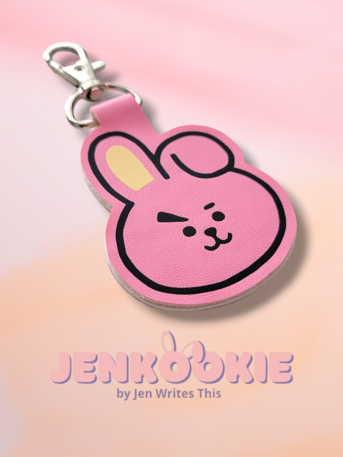 BT21 Cooky Faux Leather Keychain | BT21 Faux Leather Keychain - Etsy