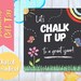 Printable End of the Year Student Chalk Gift Tag Digital File Editable ...