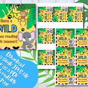 Printable End of the Year Student Book Gift Tag| Digital File| Editable ...