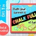 Printable End of the Year Student Chalk Gift Tag| Digital File ...