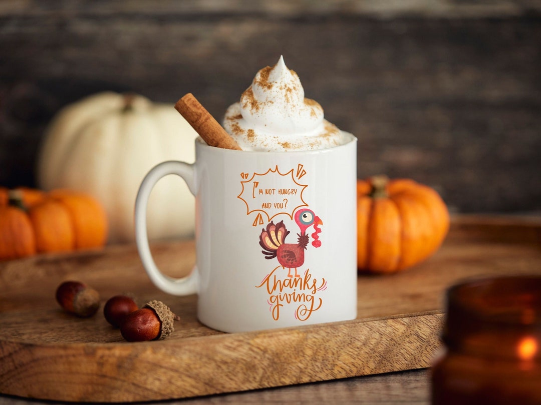 Thanksgiving Turkey Mug Fall Mug Hot Cocoa Mug Fall Gift - Etsy