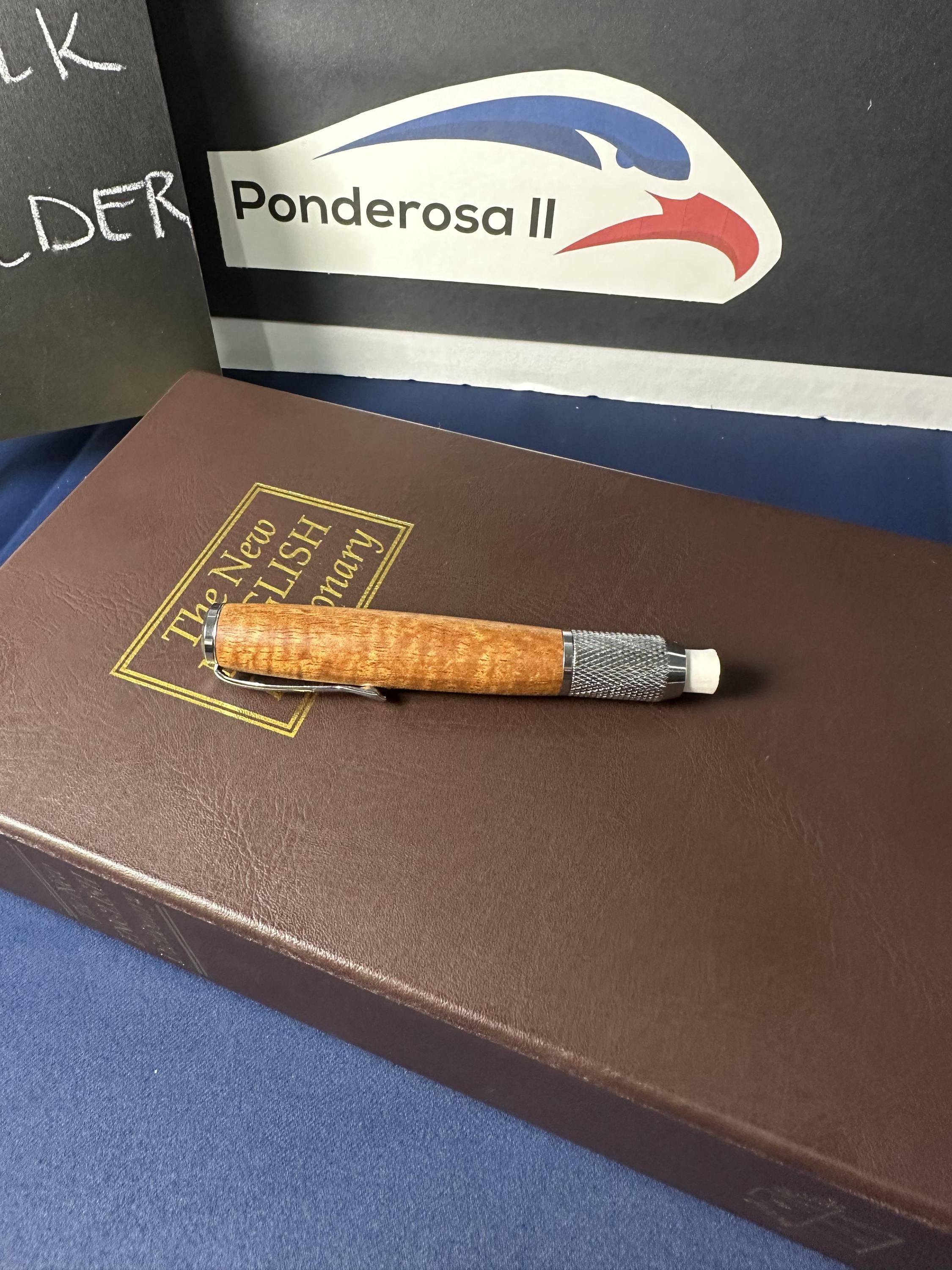 Hawaiian Koa Wood/chrome Chalk Holder - Etsy