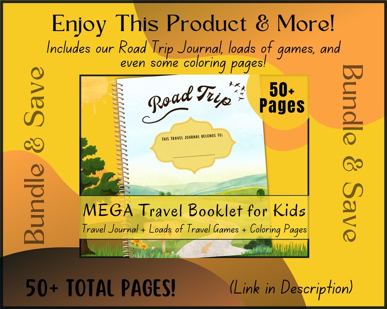Road Trip Scavenger Hunt Travel Game for Kids, Vacation Printable, Kids ...