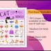 Cat Bingo Game for a Kitten Theme Party, Girls Birthday Game, Bingo ...