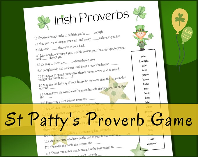 St Patrick's Day Trivia Game~ Fun Trivia Game for Kids and Adults ...