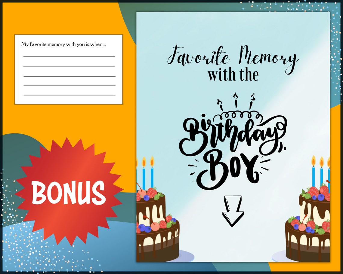 Birthday Boy Games for Him. Downloadable Games Birthday Bundle - Etsy