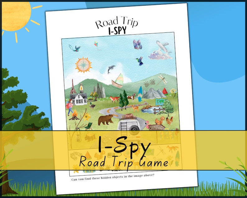 Road Trip I Spy for Kids ~ Kids I Spy Travel Activities ~ Road Trip Pdf ...