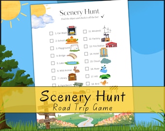 Printable Road Trip Scavenger Hunt Travel Game Summer - Etsy
