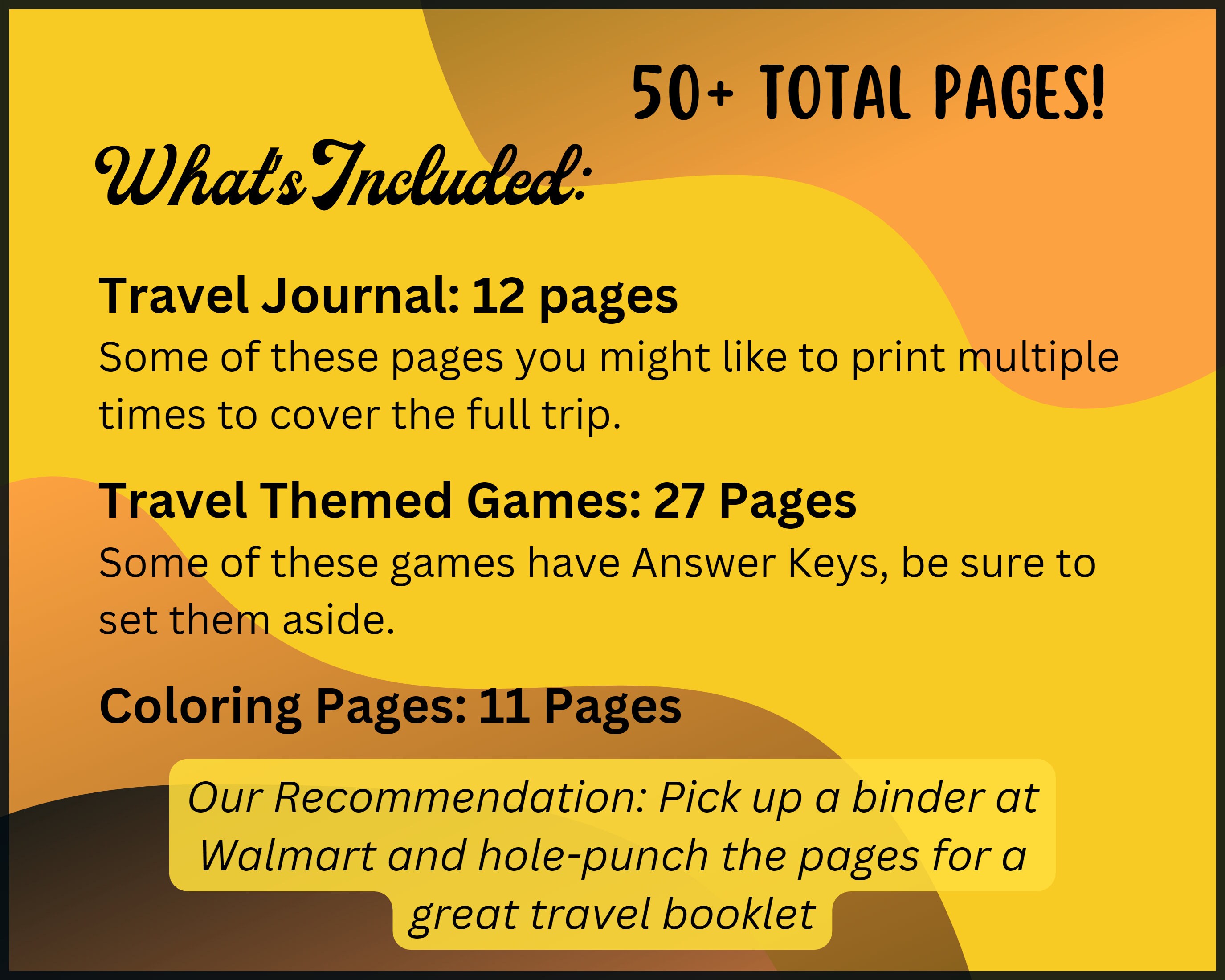 Kids Road Trip Activities - Kids Travel Journal - Road Trip Games - Car ...