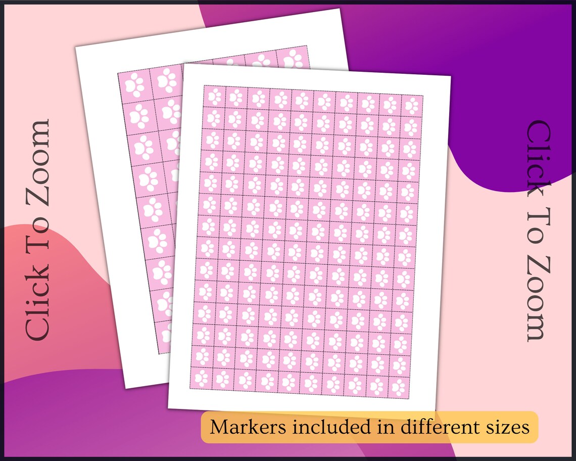 Cat Bingo Game for a Kitten Theme Party, Girls Birthday Game, Bingo ...