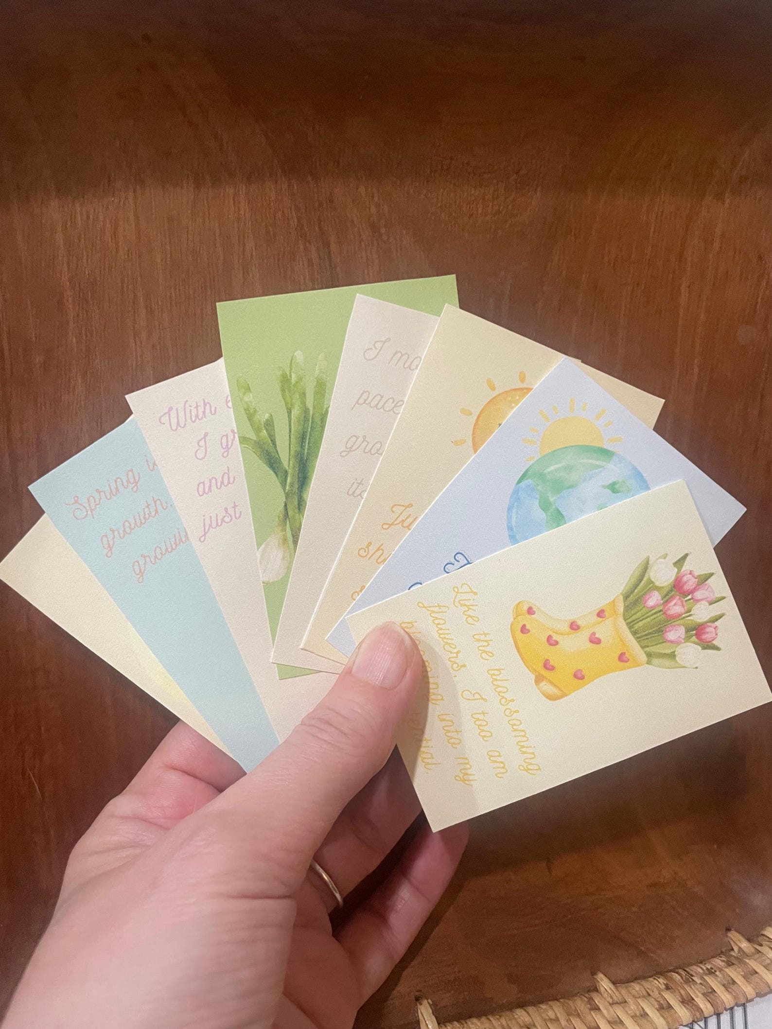 Spring Affirmation Cards Printable Quotes With Watercolor Images ...