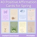 Spring Affirmation Cards Printable Quotes With Watercolor Images ...