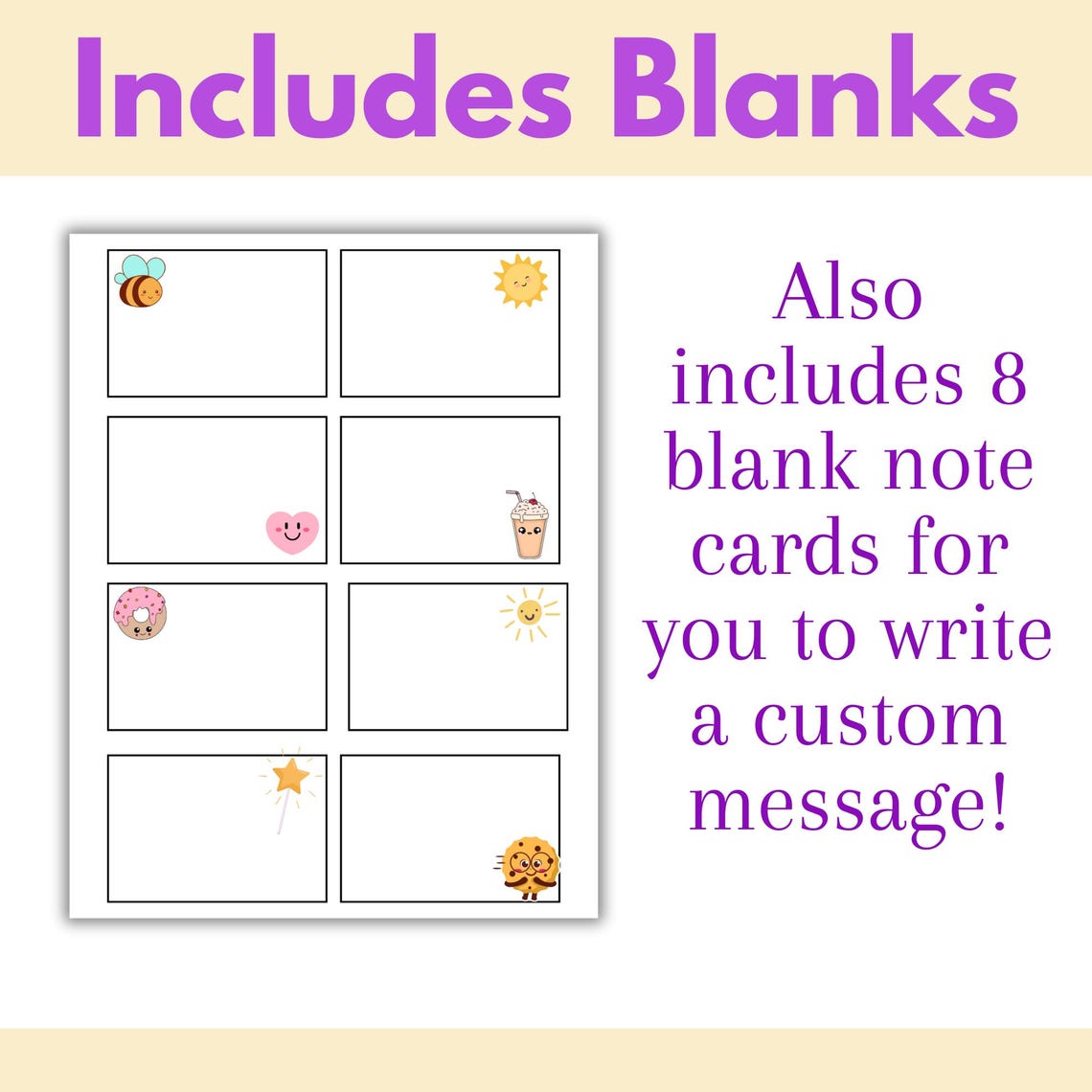 Lunch Box Notes for Kids, Printable Lunchbox Notes, Kids Positive ...