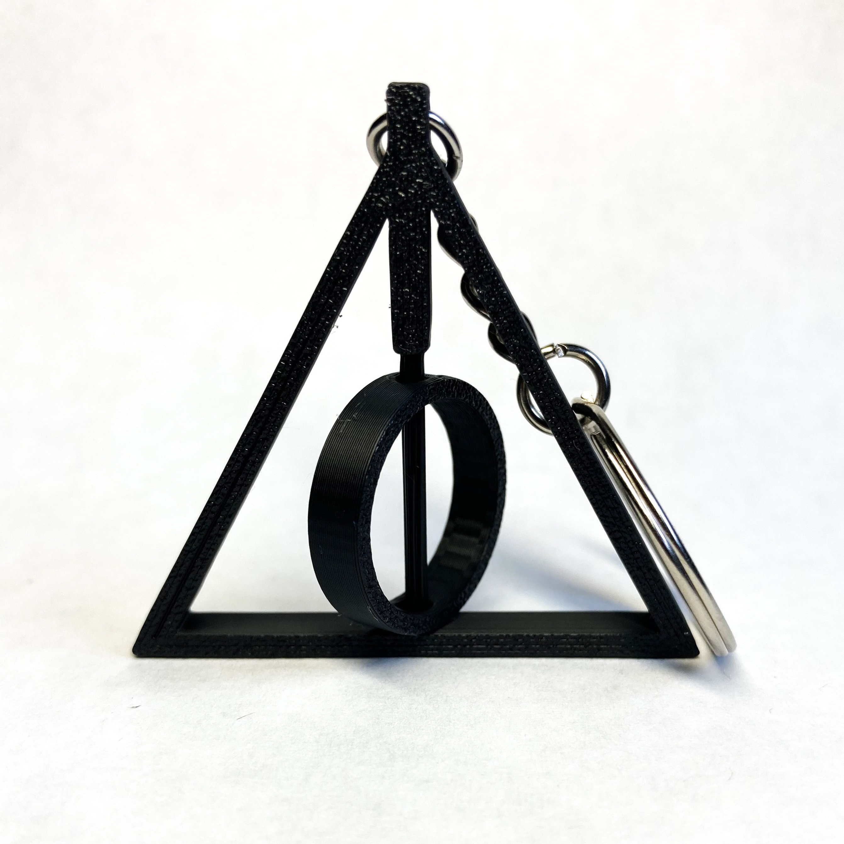 Harry Potter Deathly Hallows 3D Printed Rotating Keychain - Etsy