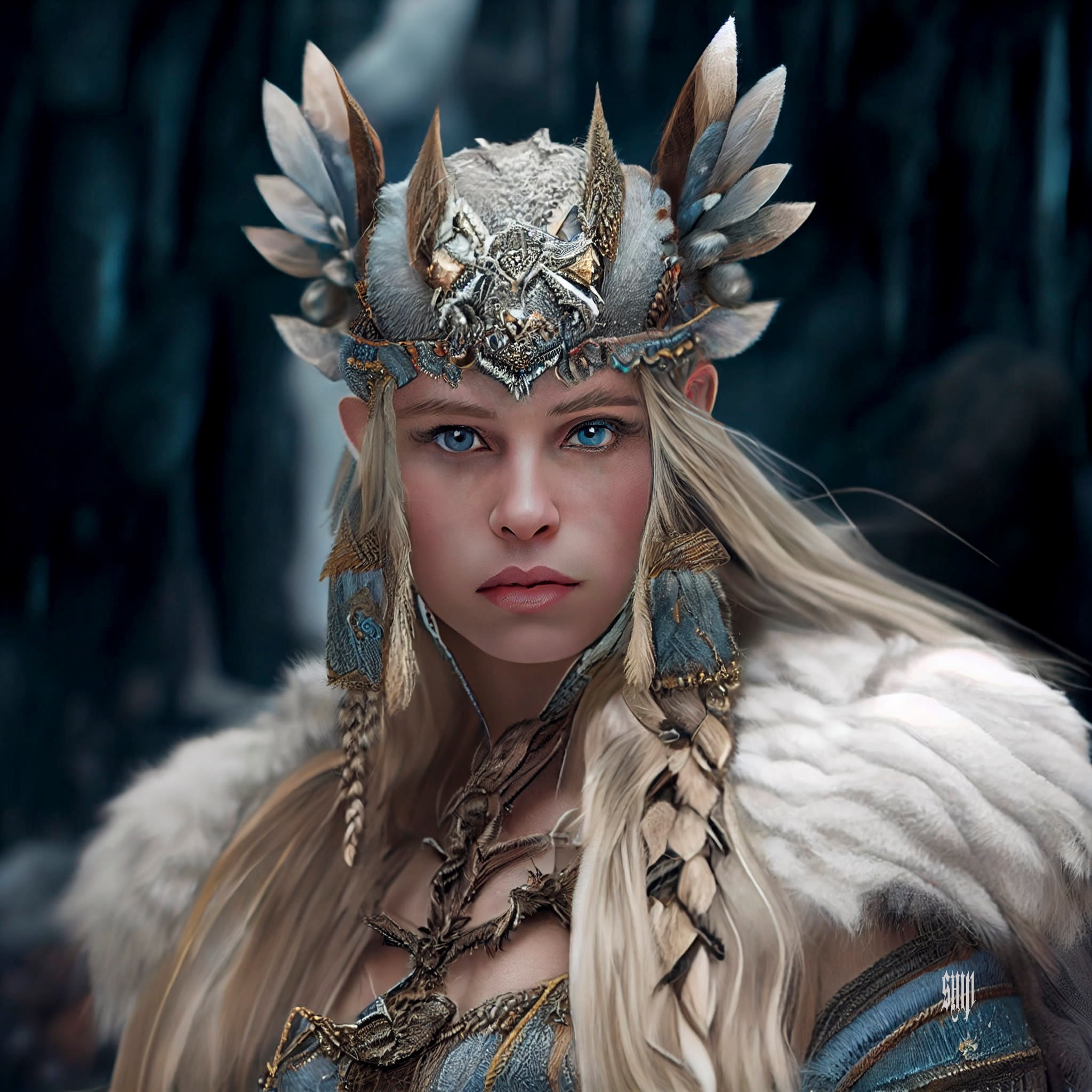 Viking Woman Warrior Art