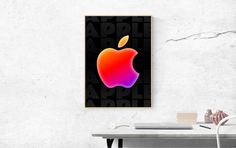 Apple Logo Poster, Minimalist Programming Poster, Coding Digital Print ...