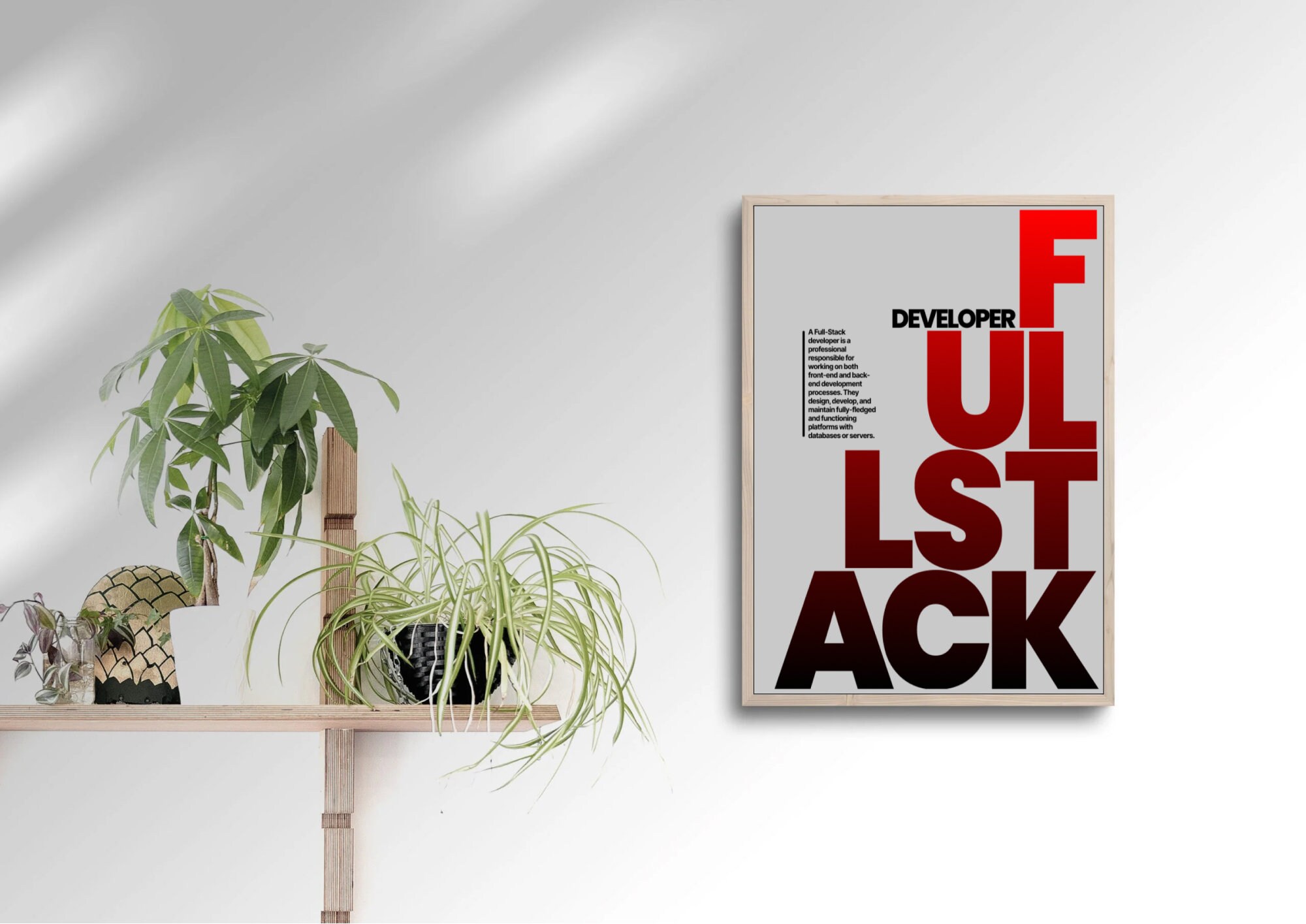 Fullstack Developer Poster, Programming Poster, Coding Digital Prints ...