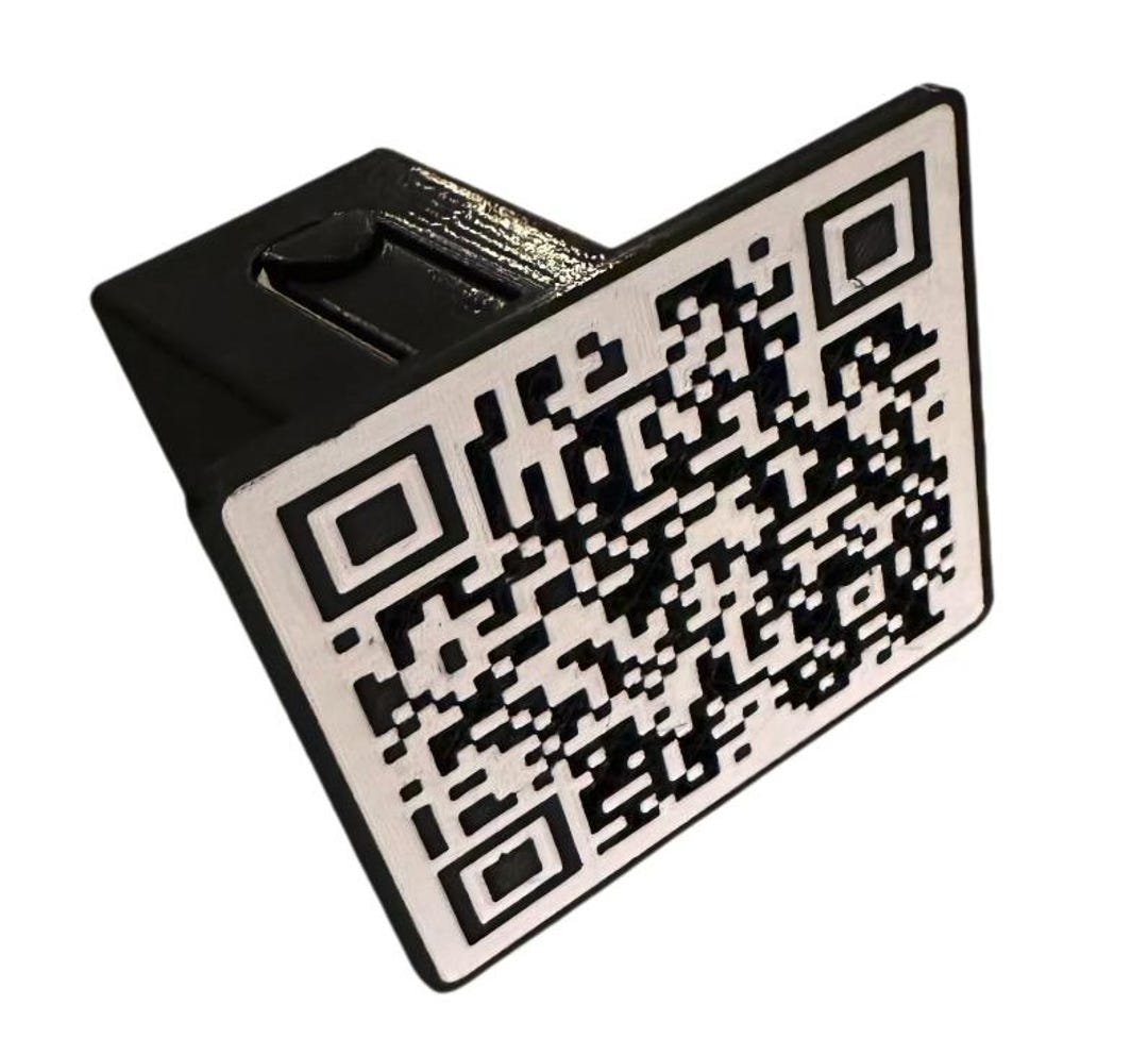 3D Printed QR Code, Custom 3D Printed QR Code, Plastic QR Printed Code ...