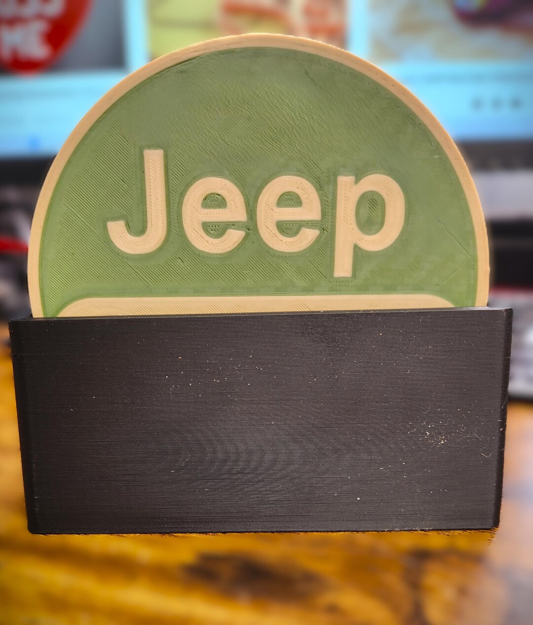 Jeep 3D Printed Coaster Set With Holder Unique Gift for Offroad ...