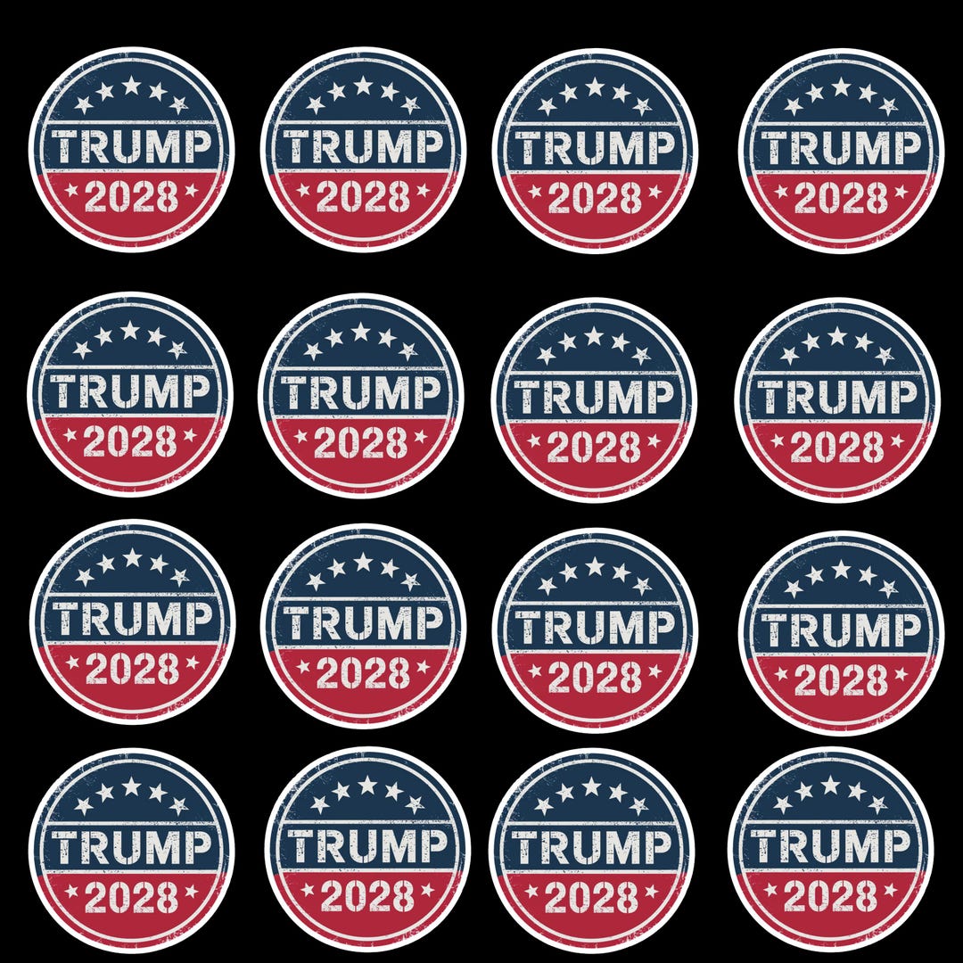 5 Trump 2028 Stickers: Political Decals, Republican Support, Patriotic ...