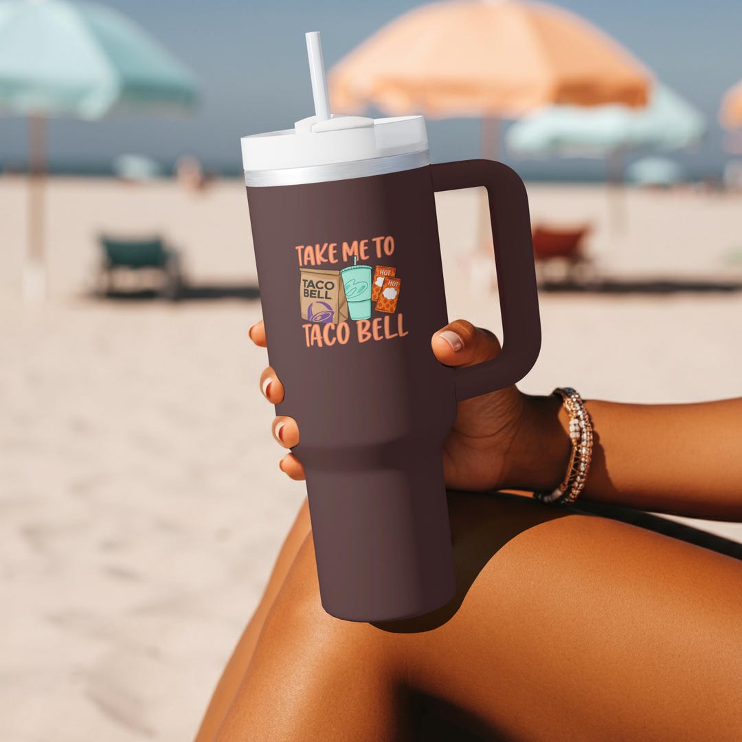 Take Me to Taco Bell Sticker - Funny Foodie Decal, Laptop Stickers ...