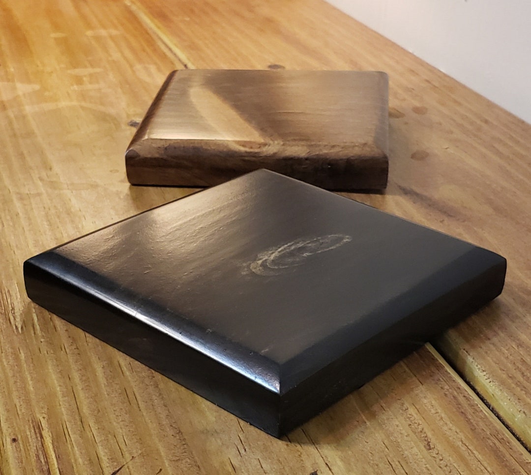 Oversized Wooden Coasters | Elegant | Handmade | Set of 2, 4, 6, or 8 ...