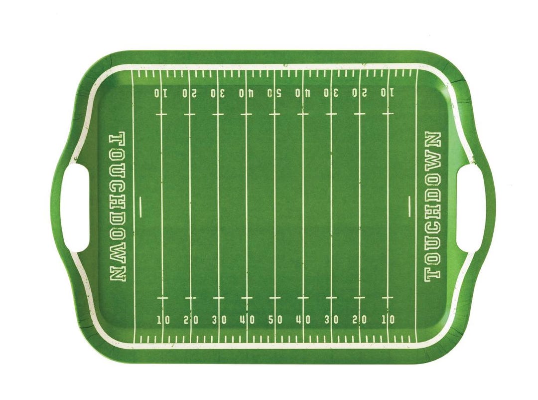 Football Serving Tray | Tailgate Party Platter | Football Party | 1st ...