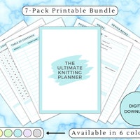 Printable Crochet Planner, Crochet Journal for Business PDF, Fillable ...