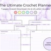 Printable Crochet Planner, Crochet Journal for Business PDF, Fillable ...