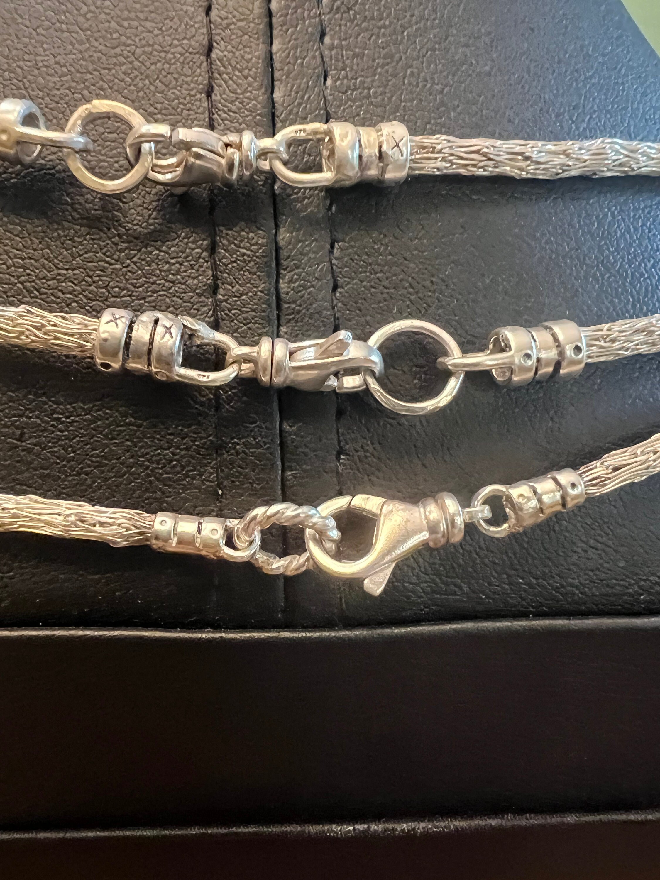Sterling Silver Handmade 12 Strand Viking Weave Chain - Etsy