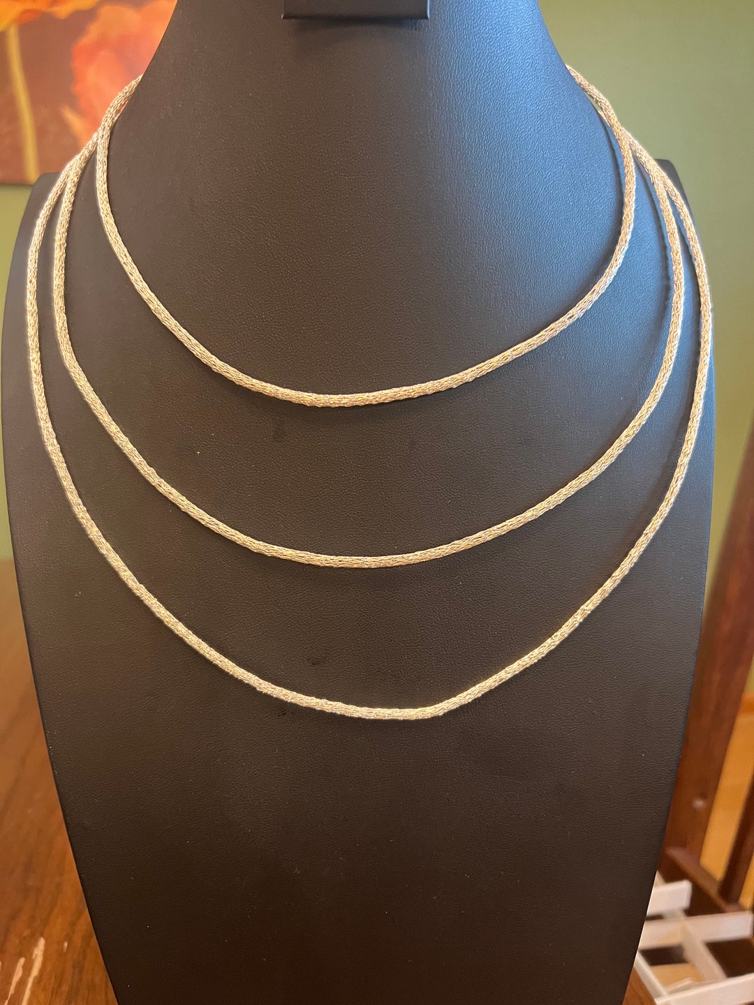 Sterling Silver Handmade 12 Strand Viking Weave Chain - Etsy